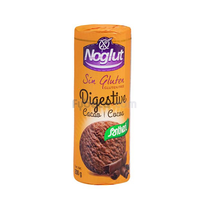 Galletas Santiveri Noglut Digestive Cacao 200 G Unidad | Fybeca