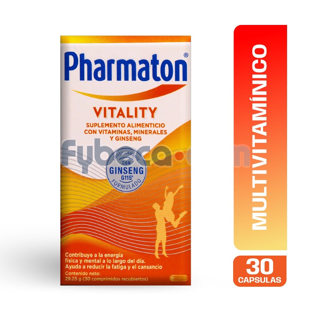 Pharmaton Caps. F/30 Caja | Fybeca