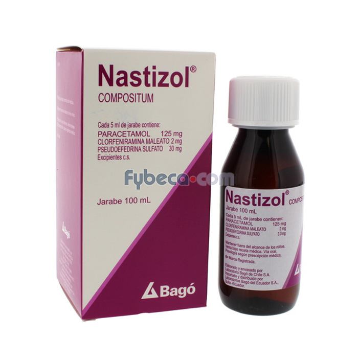 Nastizol Compuesto Jarabe 125/2/30 Mg/5Ml F/100 Ml. | Fybeca