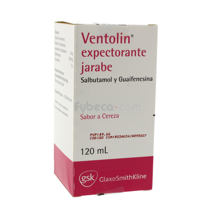 Ventolin-Antitu Jbe.Expectorante F/120 Ml. | Fybeca