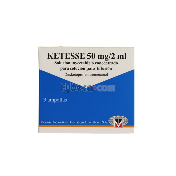 Ketesse Sol Iny 50 Mg/2Ml Amp C/3 Suelta | Fybeca