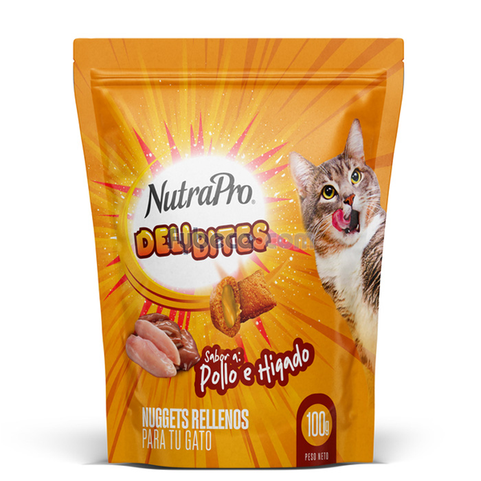 Nuggets Nutrapro Para Gato Pollo E Hígado 100 G Paquete | Fybeca
