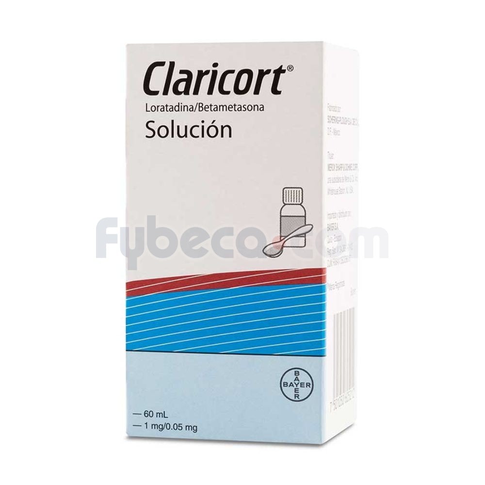 Claricort Solucion 1/0.05 Mg F/60 Ml. | Fybeca