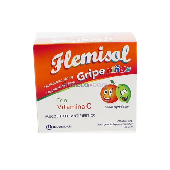 Flemisol Gripe Niños 2G. Sobres C/20 Suelta | Fybeca