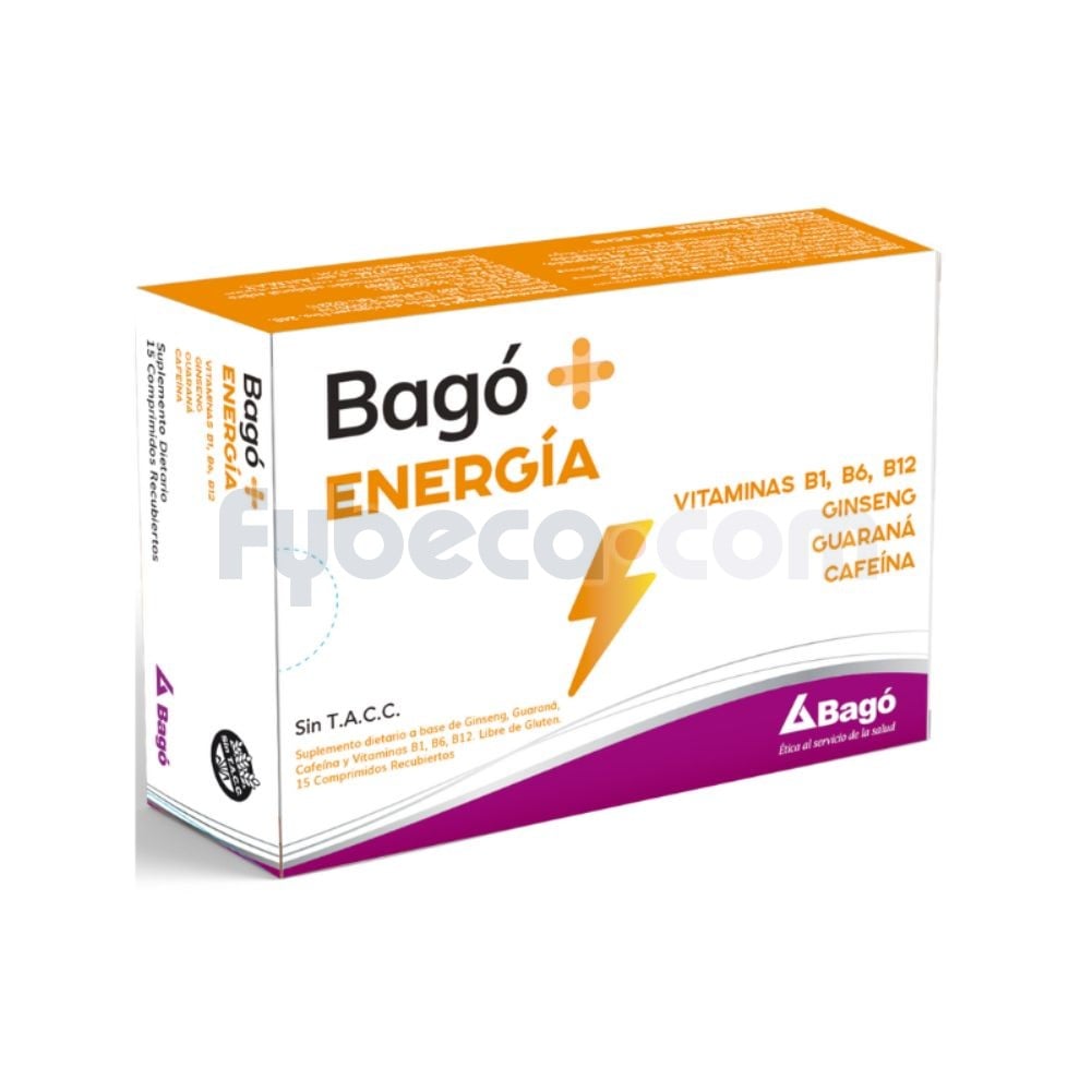 Bago Energia Caps C/30 Suelta | Fybeca