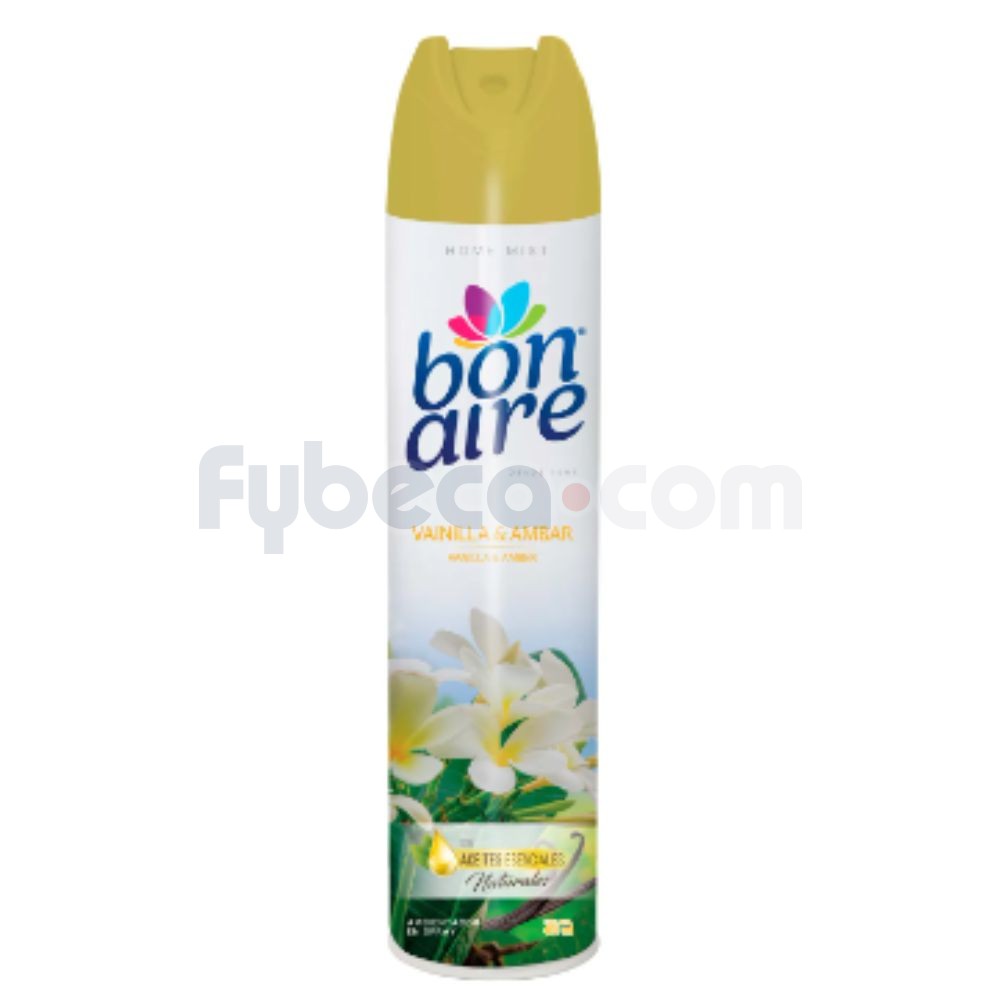 Bon Aire Ambientador Spray Vainilla & Ambar X 400Ml | Fybeca