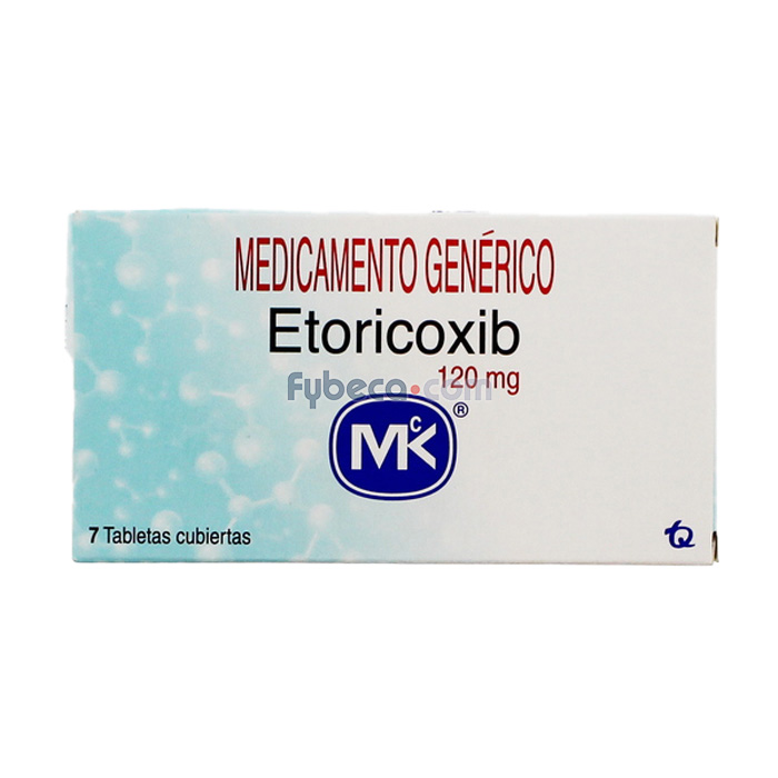 Etoricoxib ( Mk) 120 Mg C/7 Suelta | Fybeca