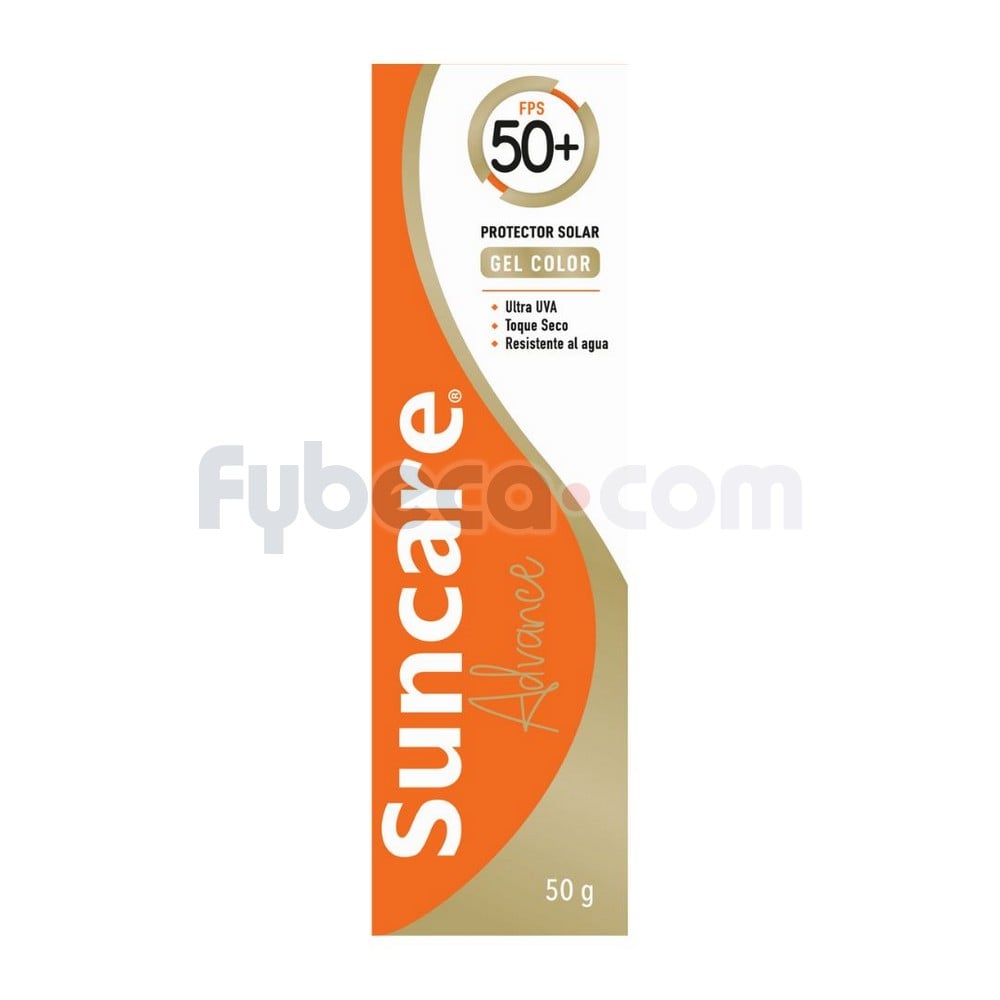 Suncare Advance Protector Solar Gel Color 50G | Fybeca