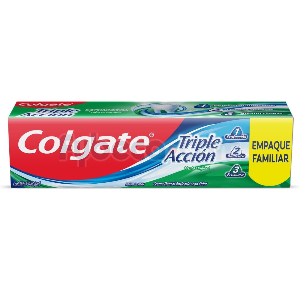 Pasta Dental Colgate Triple Acción 150 Ml Unidad | Fybeca