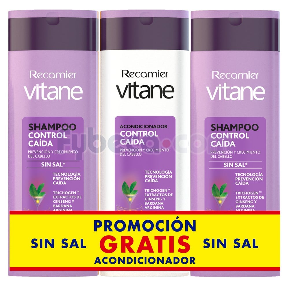 Pack Vitane Anticaída 2 Shampoo 400ml - Fybeca