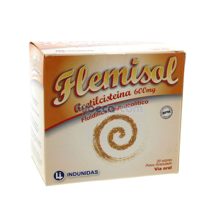 Flemisol Polvo Gran 600 Mg C/20 Sobres Suelta | Fybeca