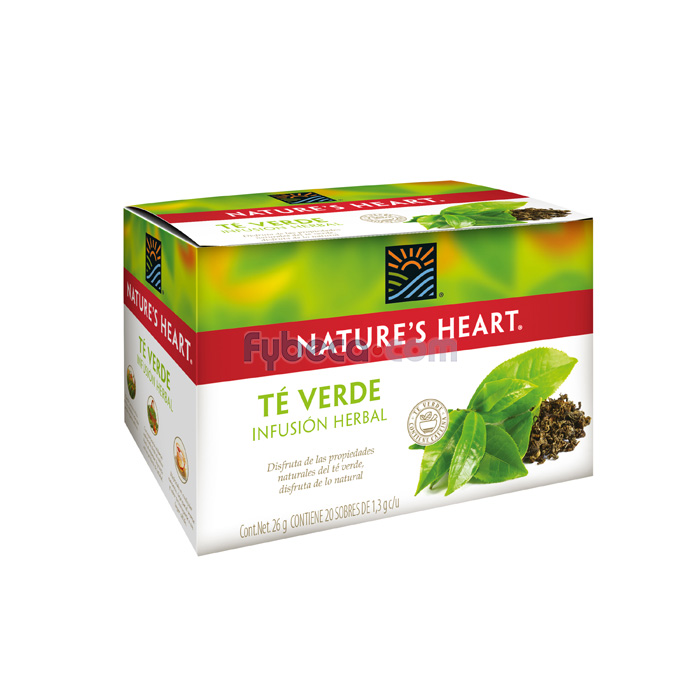 Infusión Herbal Té Verde 26 G Caja | Fybeca
