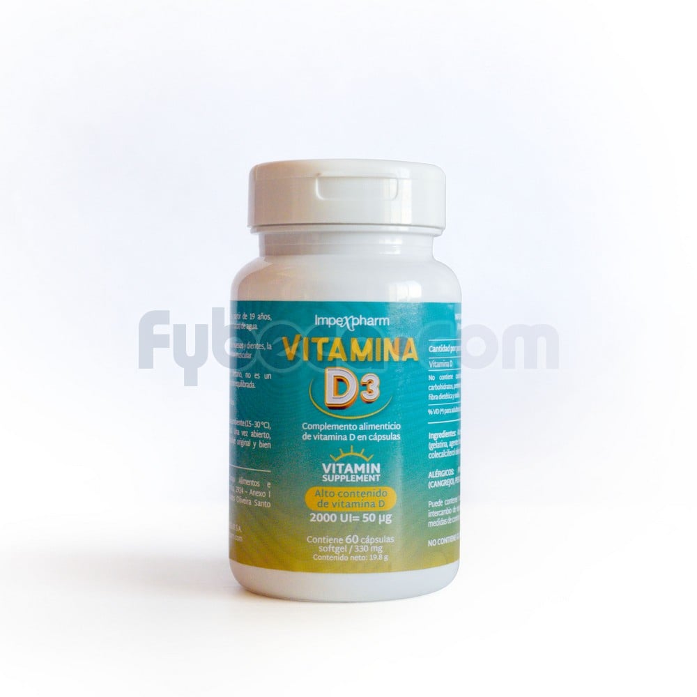 Vitamina D3 2000 Ui Caps X 60 | Fybeca