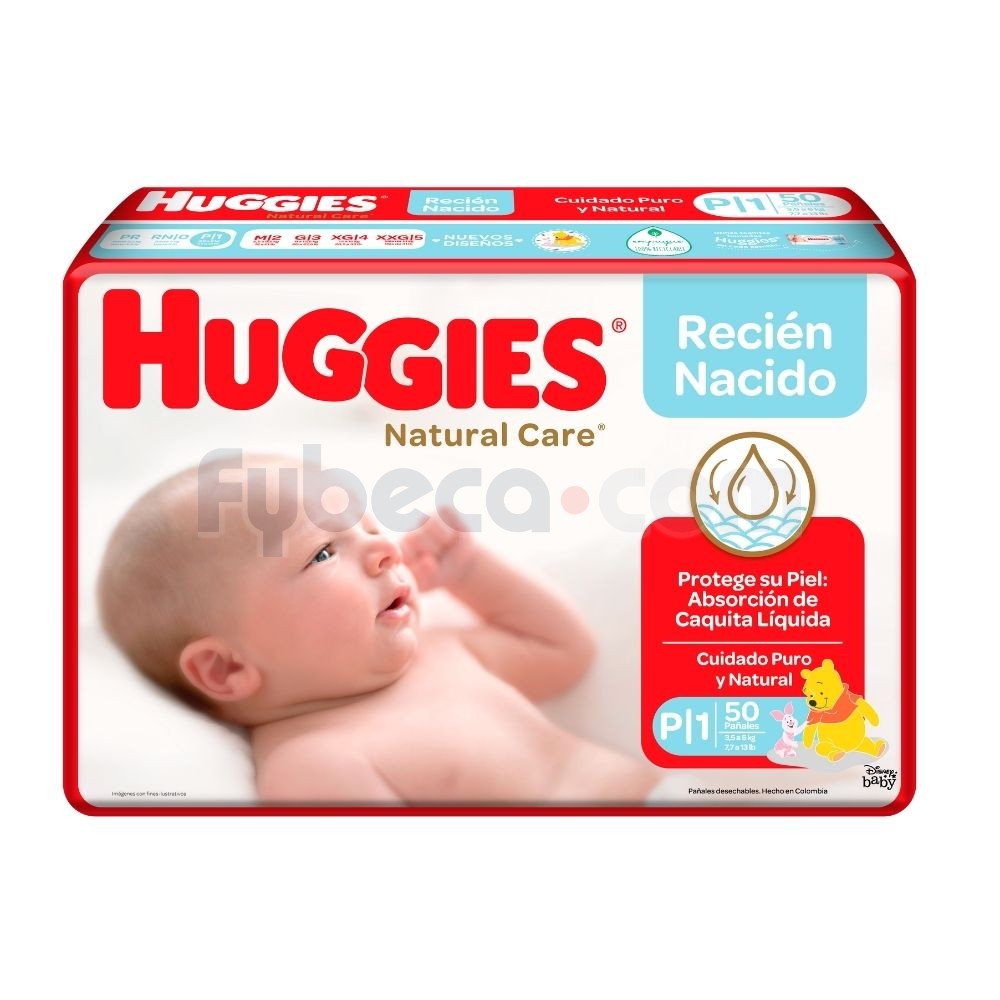 Pañales Huggies Natural Care P Paquete | Fybeca