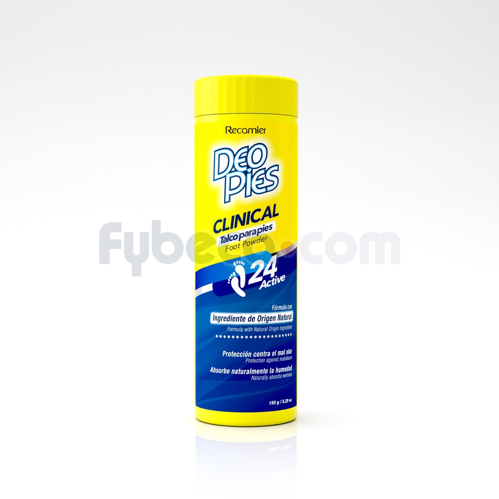 Deo Pies Talco Para Pies Clinical 150G | Fybeca