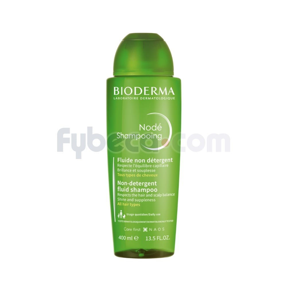 Shampoo Node Fluido Bioderma Limpia Respeta Y Protege 400 Ml | Fybeca