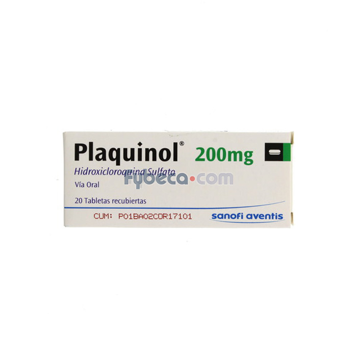 Plaquinol Tabs. 200 Mg. C/20 Suelta | Fybeca