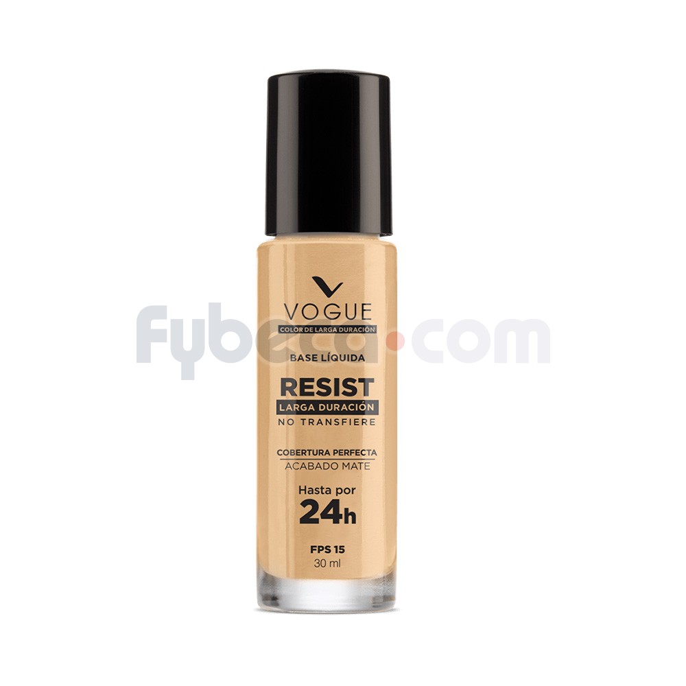 Base Liquida Vogue Resist Fps15 Capuccino 30Ml | Fybeca