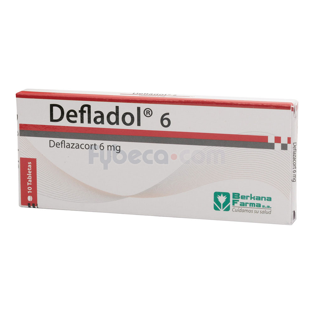 Defladol Tabs 6 Mg C/10 Suelta | Fybeca