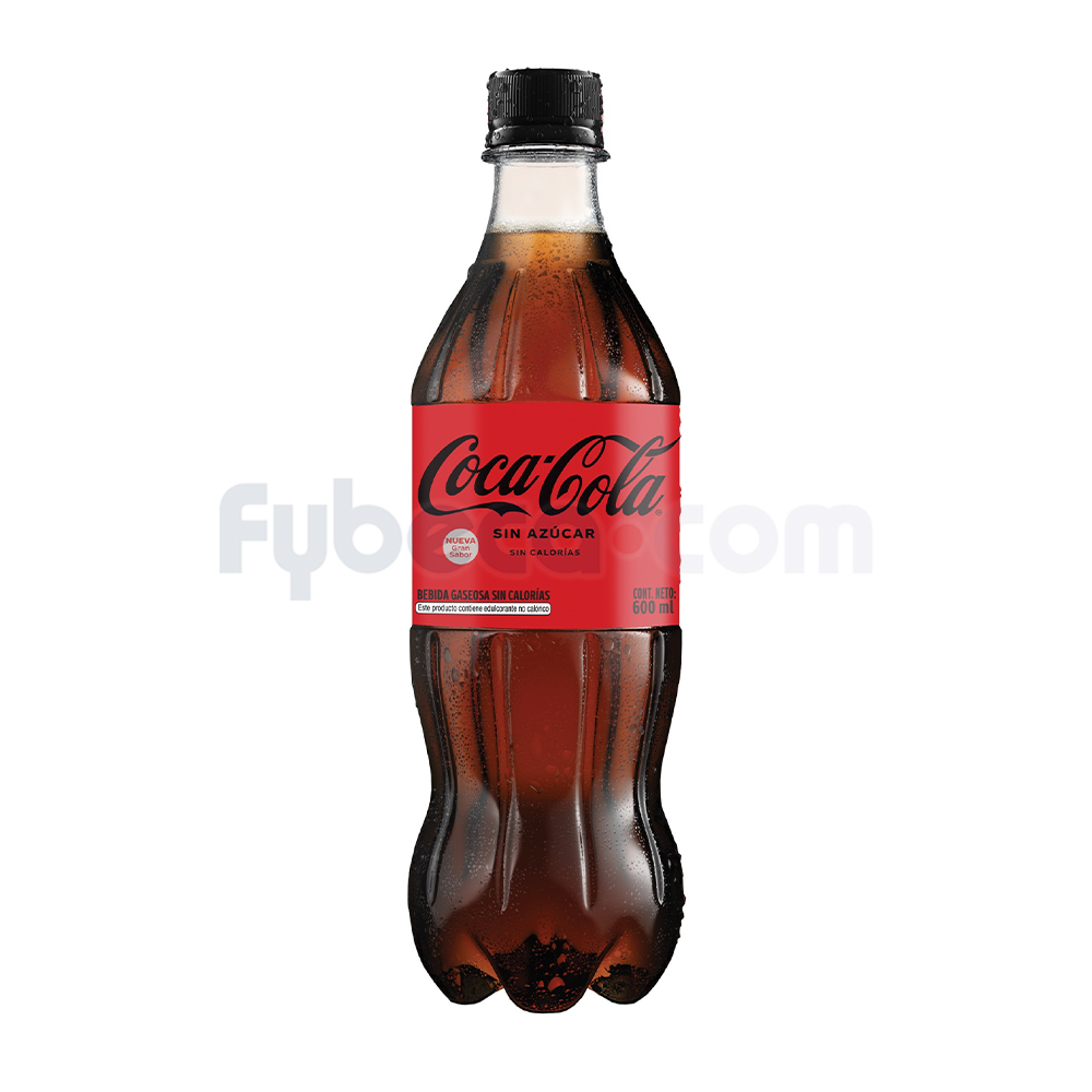 Gaseosa Coca Cola Zero 600 Ml Unidad | Fybeca