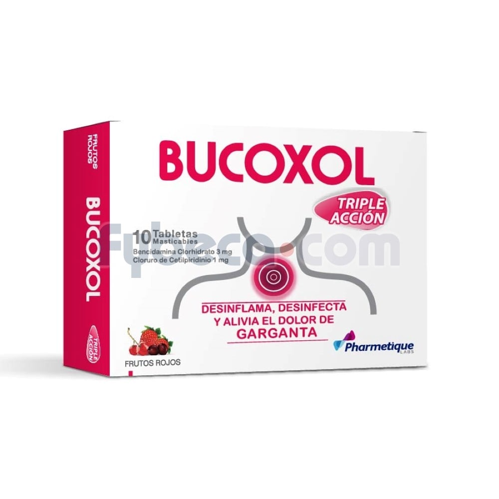Bucoxol Frutos Rojos Cja X 10 S | Fybeca