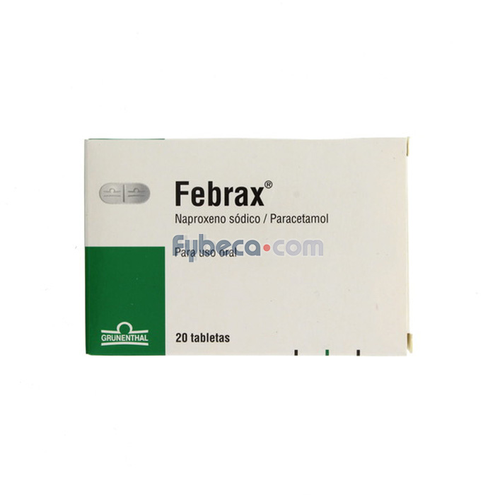 Febrax Tabs. C/20 Suelta | Fybeca