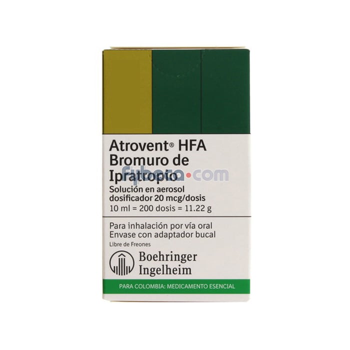 Atrovent Hfa Aerosol 20 Mcg F/200 Dosis | Fybeca