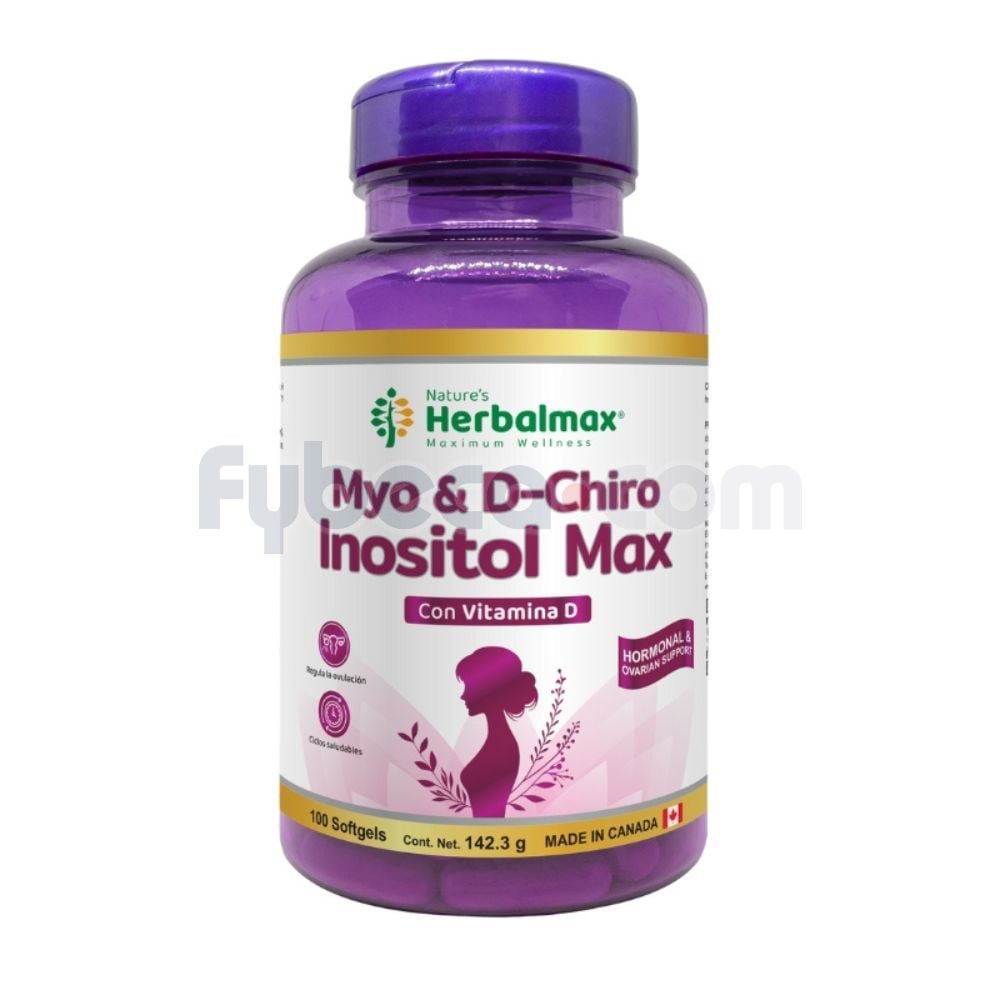 MYO& D-CHIRO INOSITOL MAX F/100 CAPS