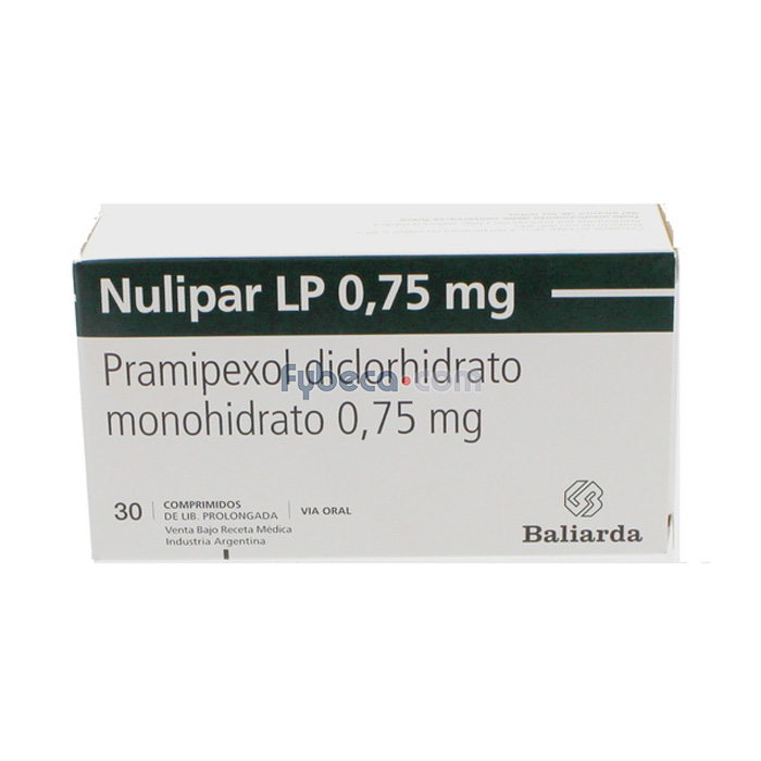 Nulipar Lp Comprimidos 0.75Mg C/30 Suelta | Fybeca