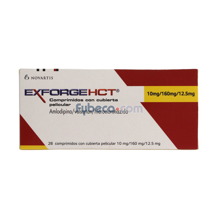 Exforge Hct 10/160/12.5 Mg C/28 Suelta | Fybeca