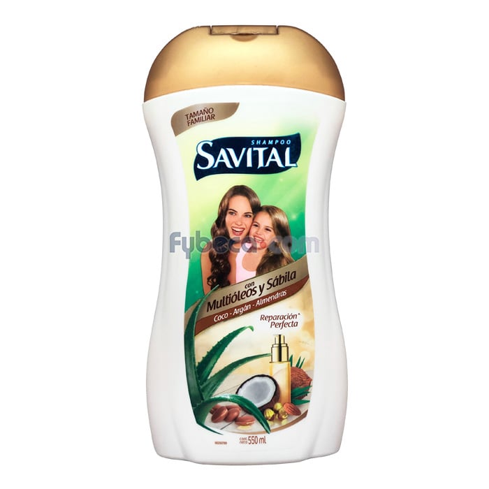 Shampoo Savital Multióleos Y Sábila 550 Ml Frasco | Fybeca