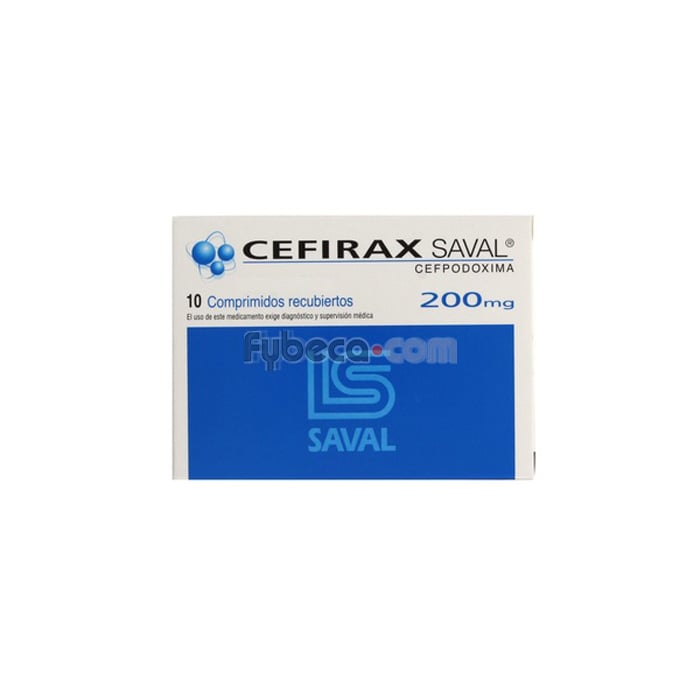 Cefirax Comp. Rec. 200 Mg C/10 Suelta | Fybeca