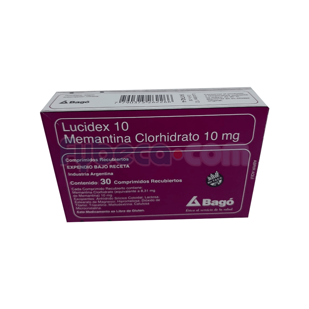 Lucidex Comp. Recub. 10 Mg C/30 Suelta | Fybeca