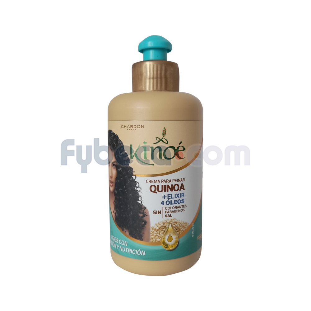 Crema De Peinar Kinoe Chardon Paris Elixir 4 Óleos Rizos 275 Ml Unidad ...