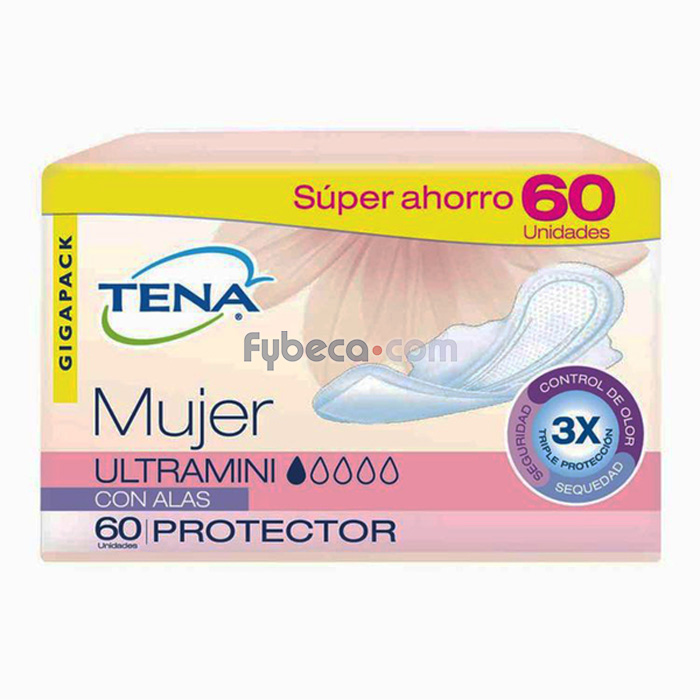 Protector Femenino Tena Mujer Ultra Mini Paquete | Fybeca