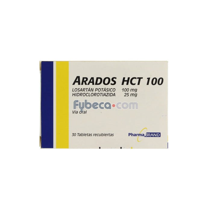 Arados Hct 25 Mg 100 Mg Unidad | Fybeca