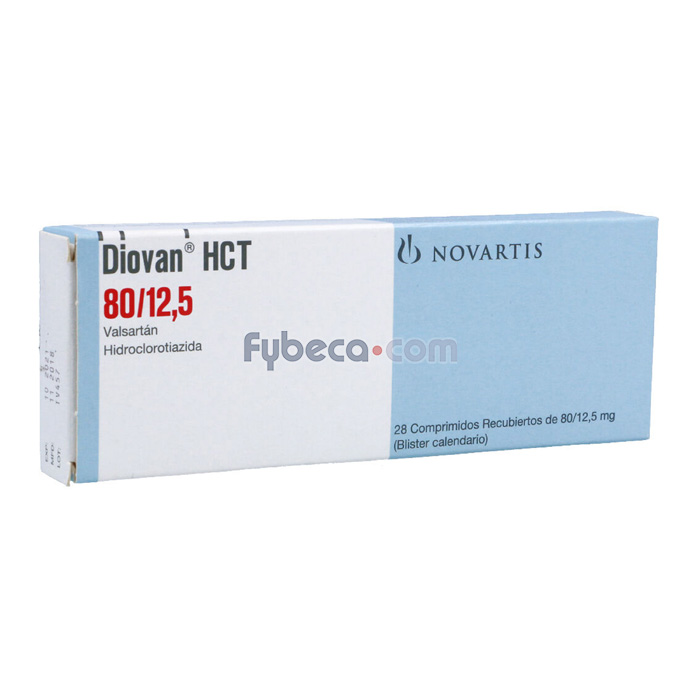 Diovan Hct 80 / 12.5 Mg Unidad | Fybeca