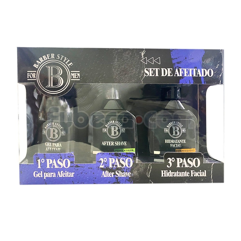 Set Afeitado Barber Style (Gel+Afsh+Hidfac) | Fybeca