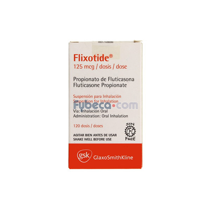 Flixotide Inhalador 125 Mcg. F/120 Dosis | Fybeca