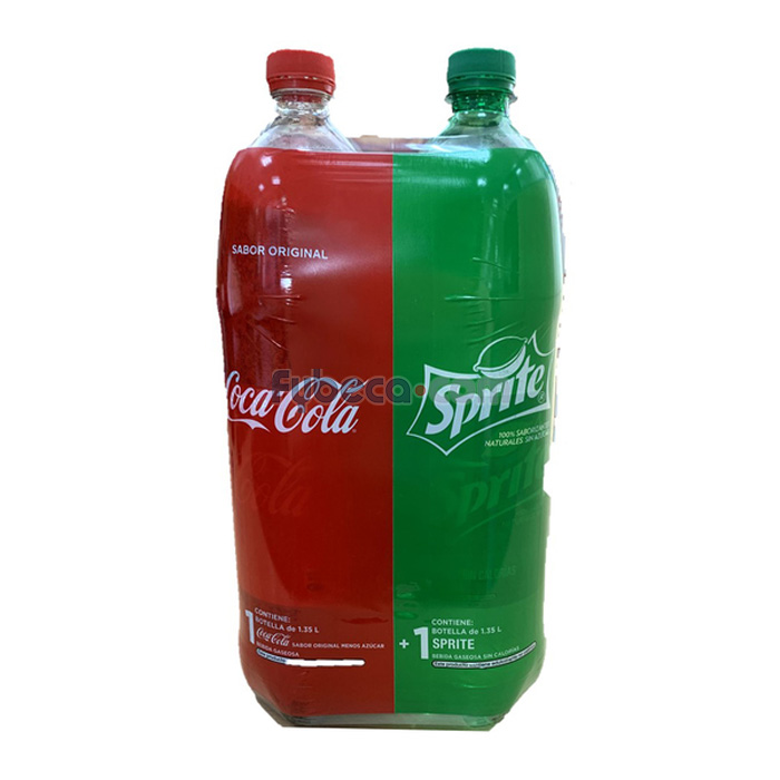 Gaseosa Coca Cola Y Sprite 1.35 L Paquete | Fybeca