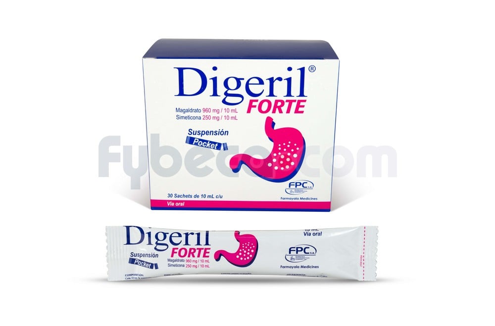 Digeril Forte Pocket Susp Sachet 10Ml C/30 | Fybeca