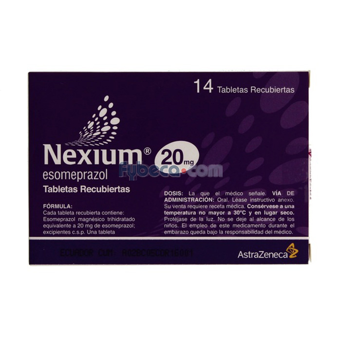 Nexium Comp. 20 Mg. C/14 Suelta | Fybeca