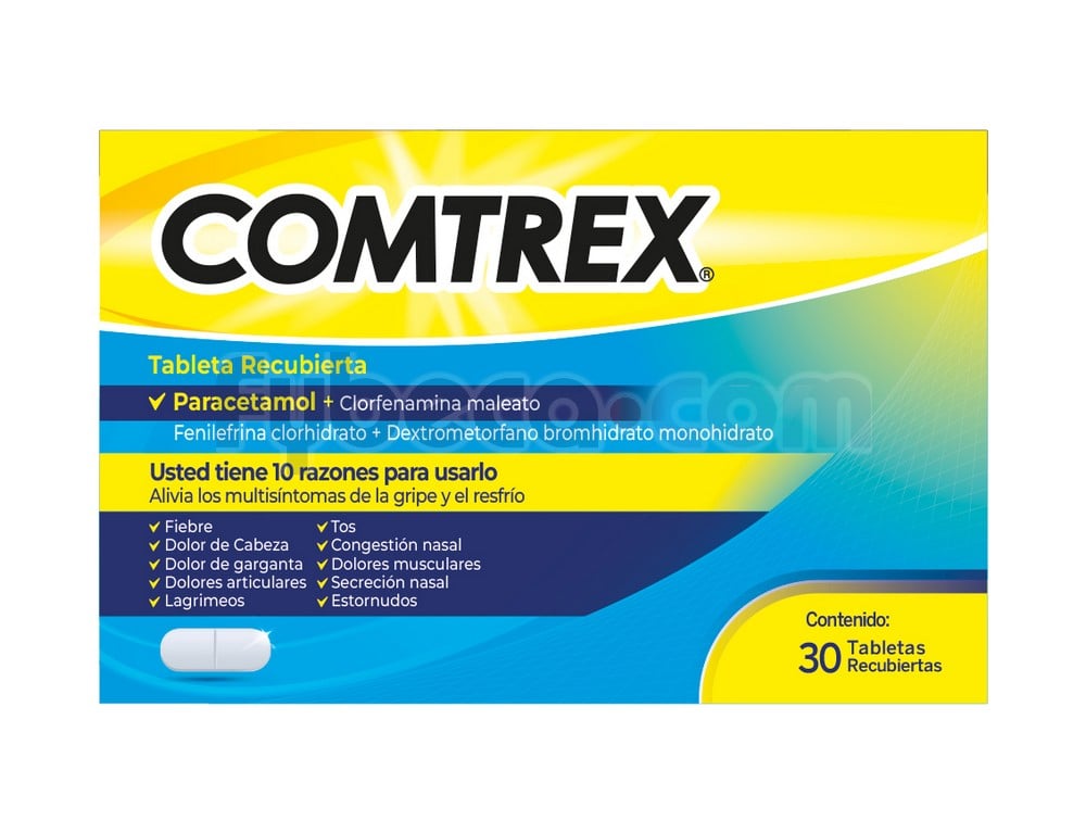 Comtrex Portugal Tableta Recubierta C30 - Fybeca