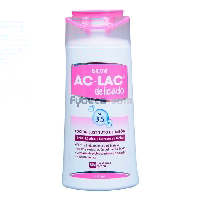 Sustituto Del Jabón Ac-Lac Delicado Bassa 200 Ml Frasco | Fybeca