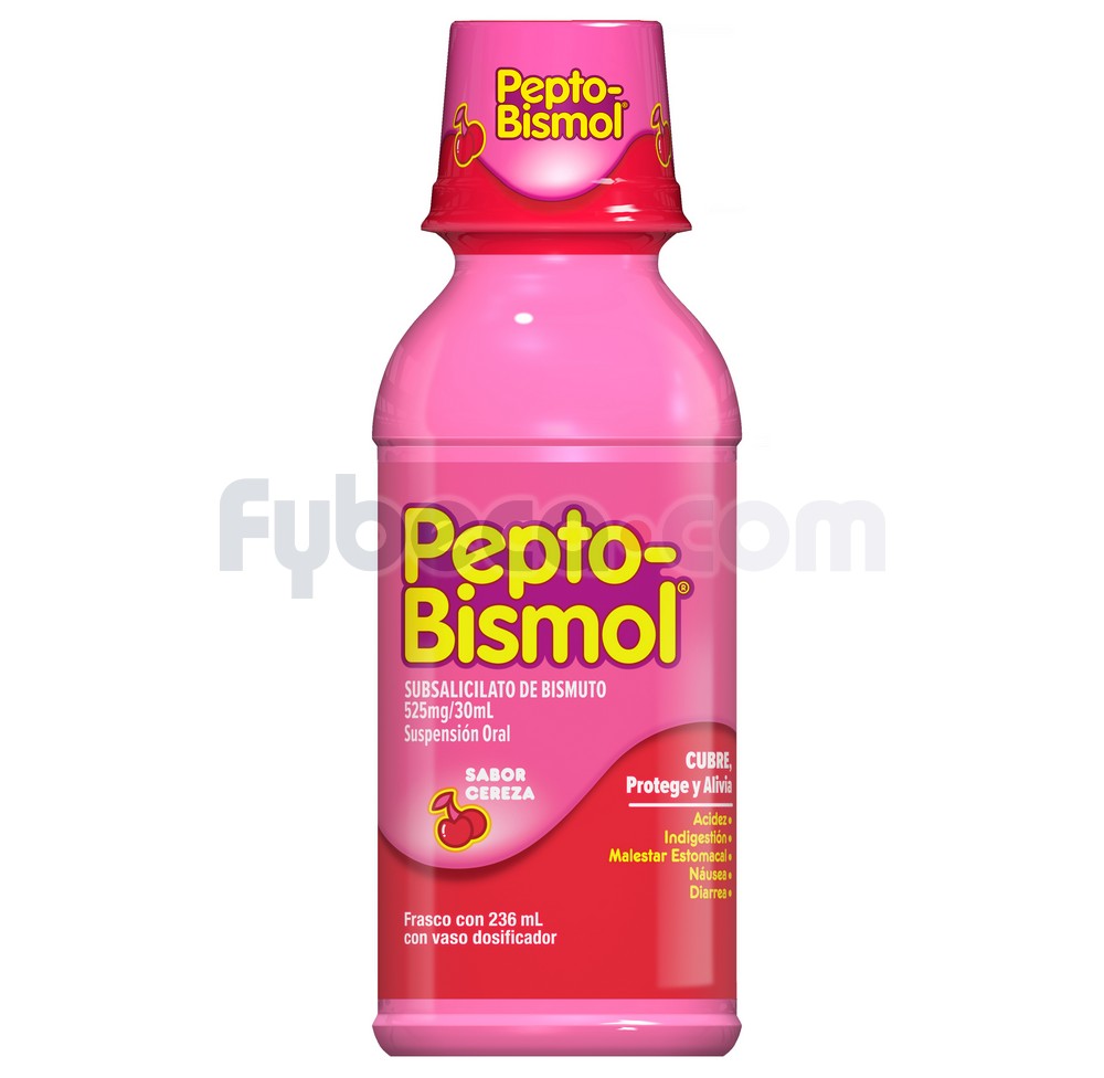 Pepto Bismol Cereza 236 Ml Suspension Oral | Fybeca