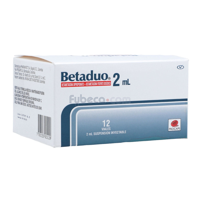 Betaduo 14 Mg Viales 2Ml C/12 Suelta | Fybeca