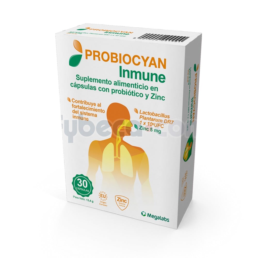 Probiocyan Inmune Tabs 50 Mg C/15 Suelta | Fybeca