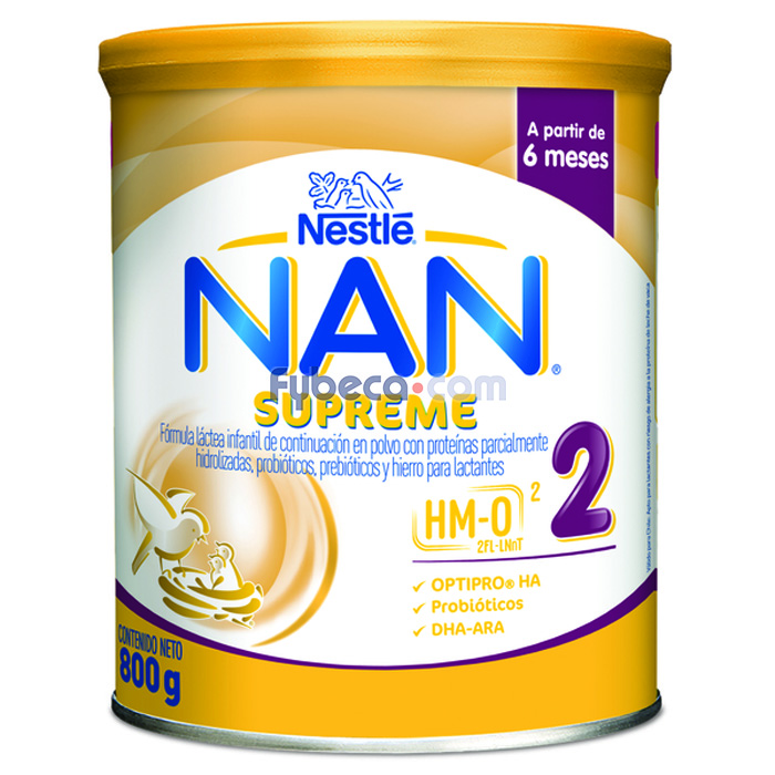 Leche Nan Supreme 2 800 G Tarro | Fybeca