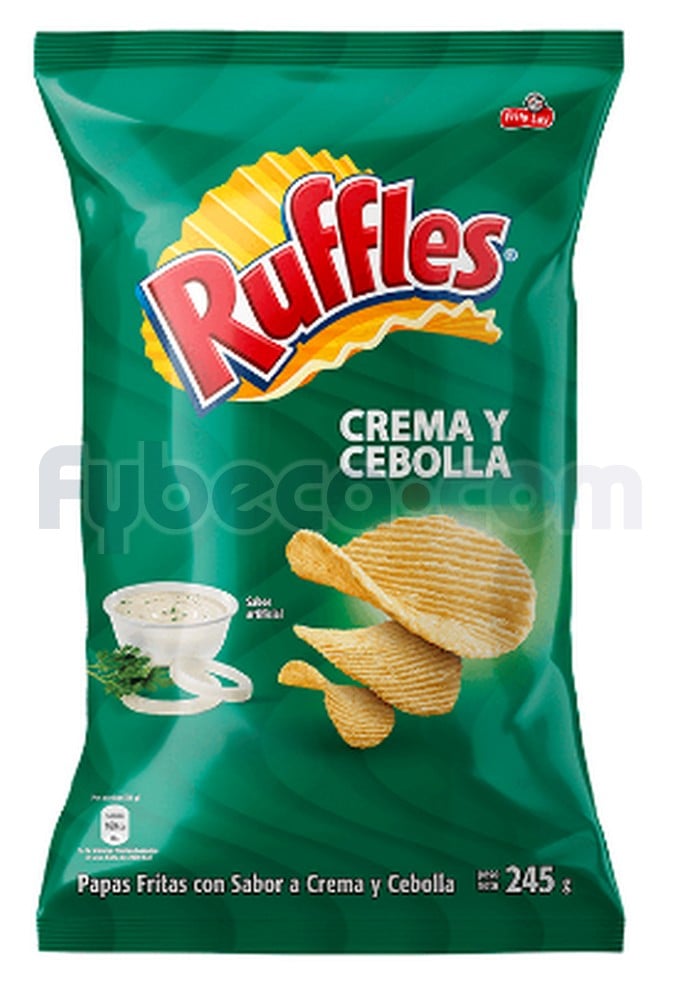 Papas Ruffles Crema Y Cebolla 245 Gr | Fybeca