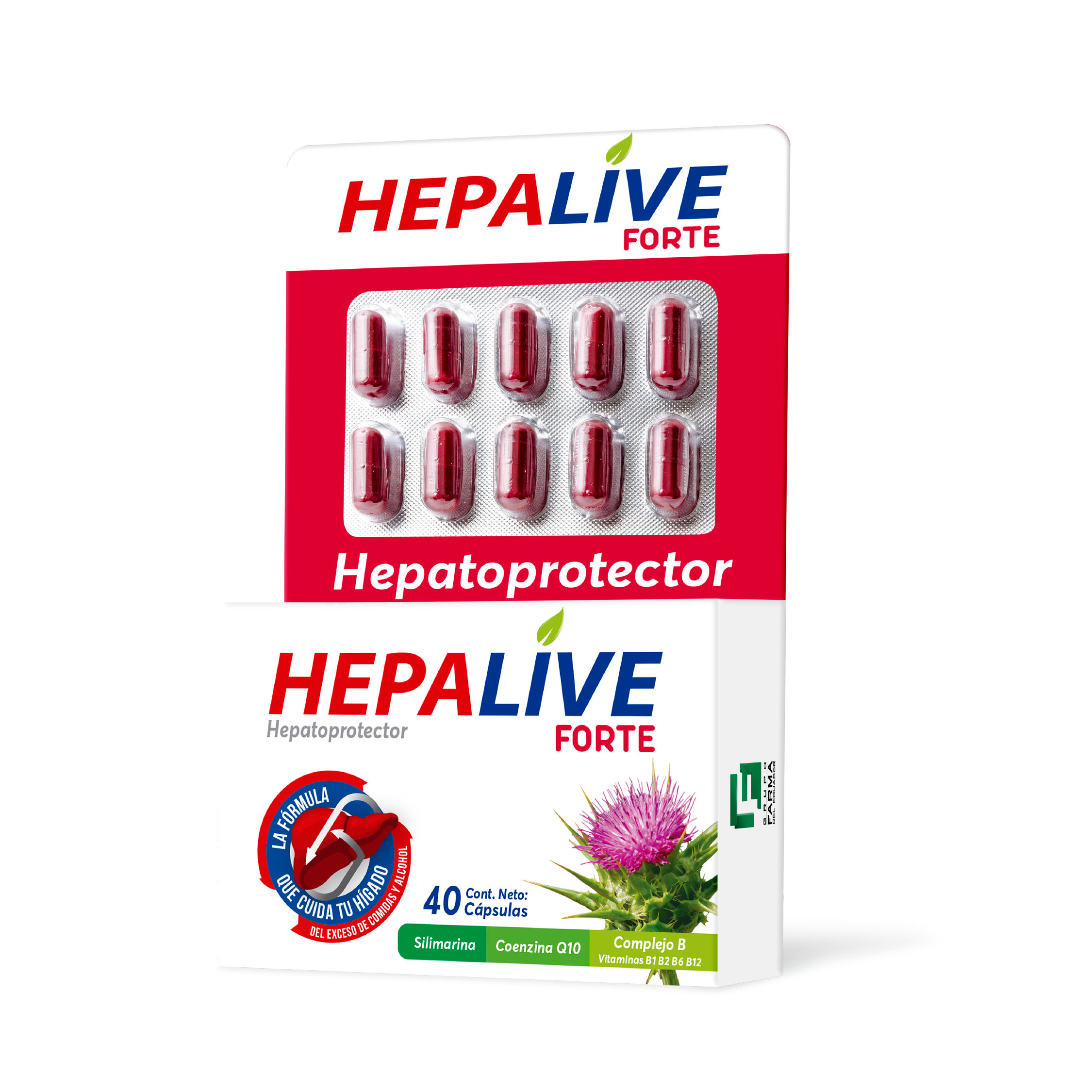 Hepalive forte 40 cápsulas | Fybeca